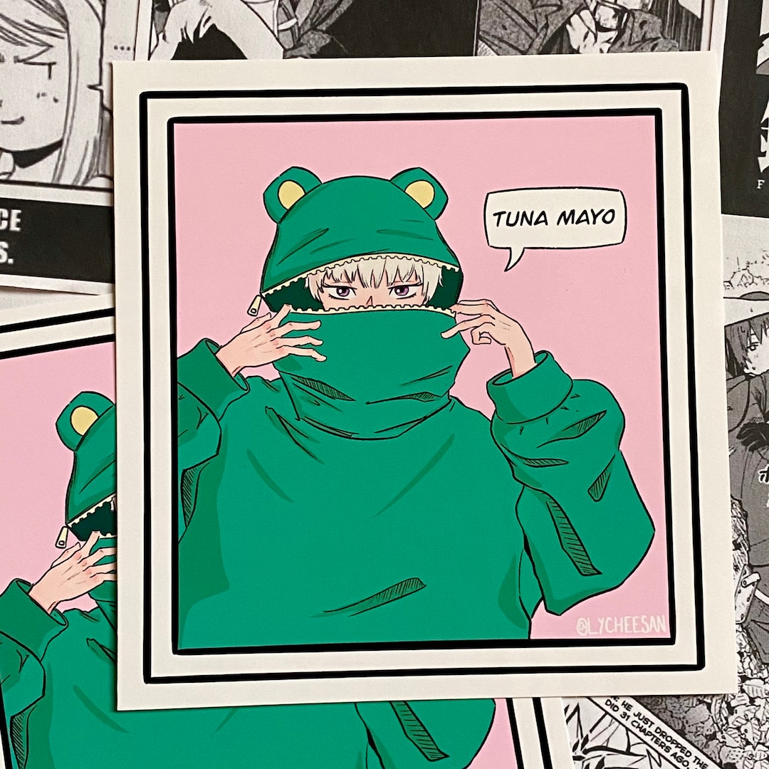 Toge Inumaki - Froggy Hood Art Print - Etsy