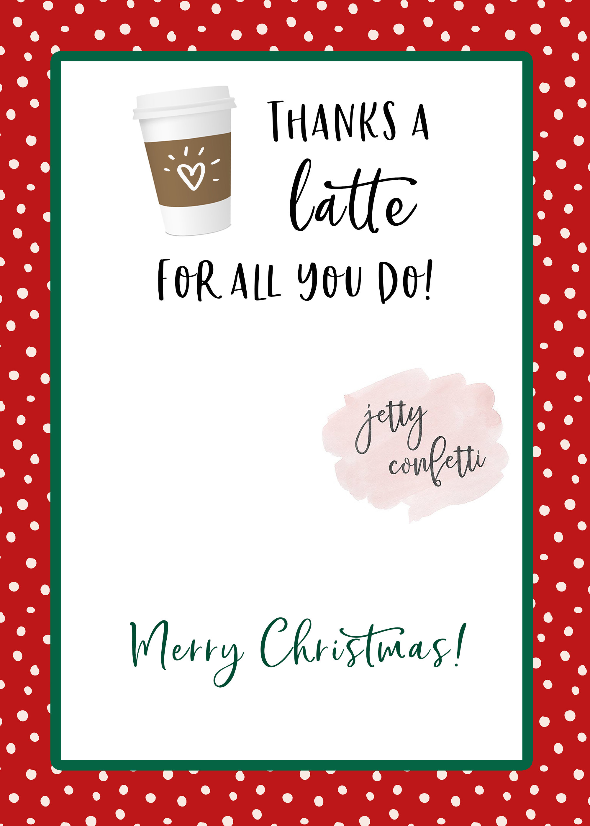 Printable Starbucks Christmas Gift Card Holder | Teacher Gift | Thanks ...
