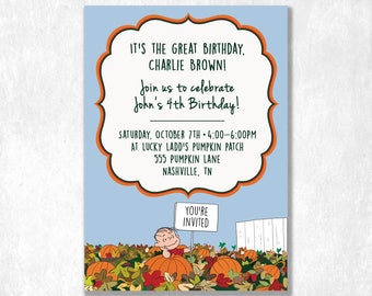 Charlie Brown Party - Etsy