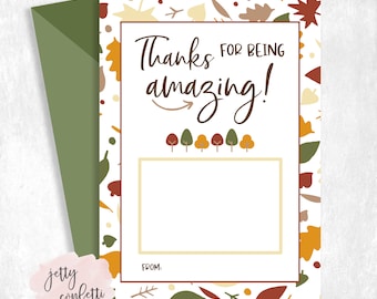 Printable Teacher Appreciation Gift Card Holder Christmas - Etsy