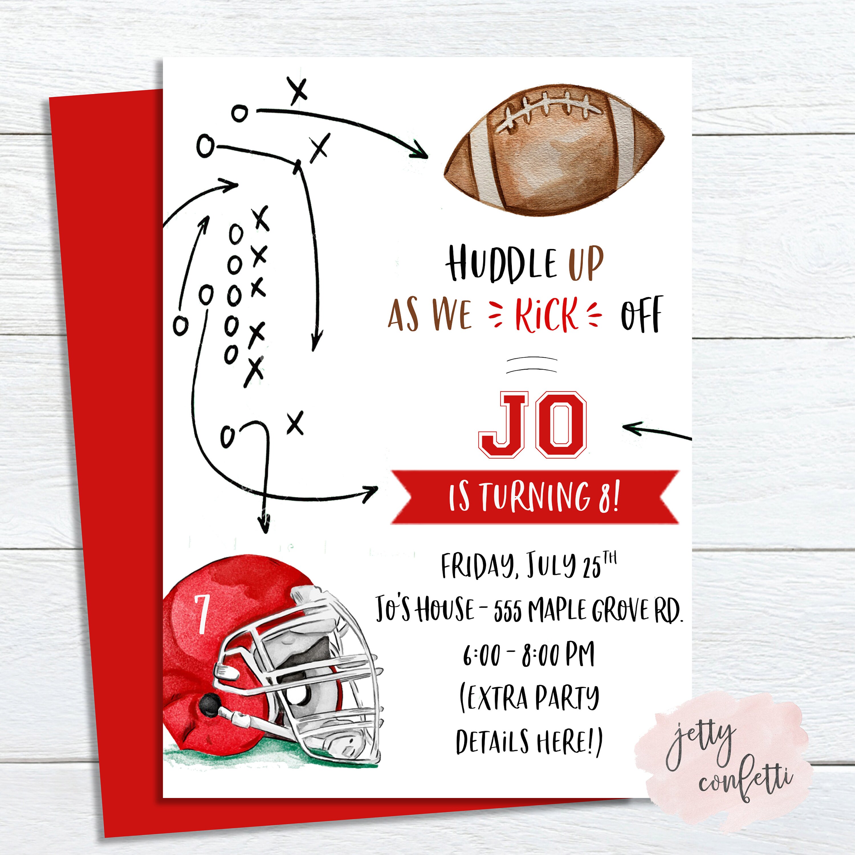 Football Party, Let's Huddle Up, Football Birthday, Boys Birthday ...