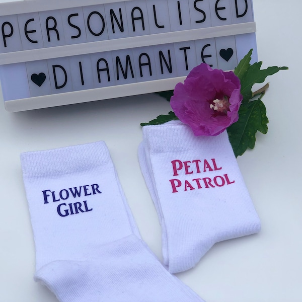Flower Girl Socks - Etsy UK