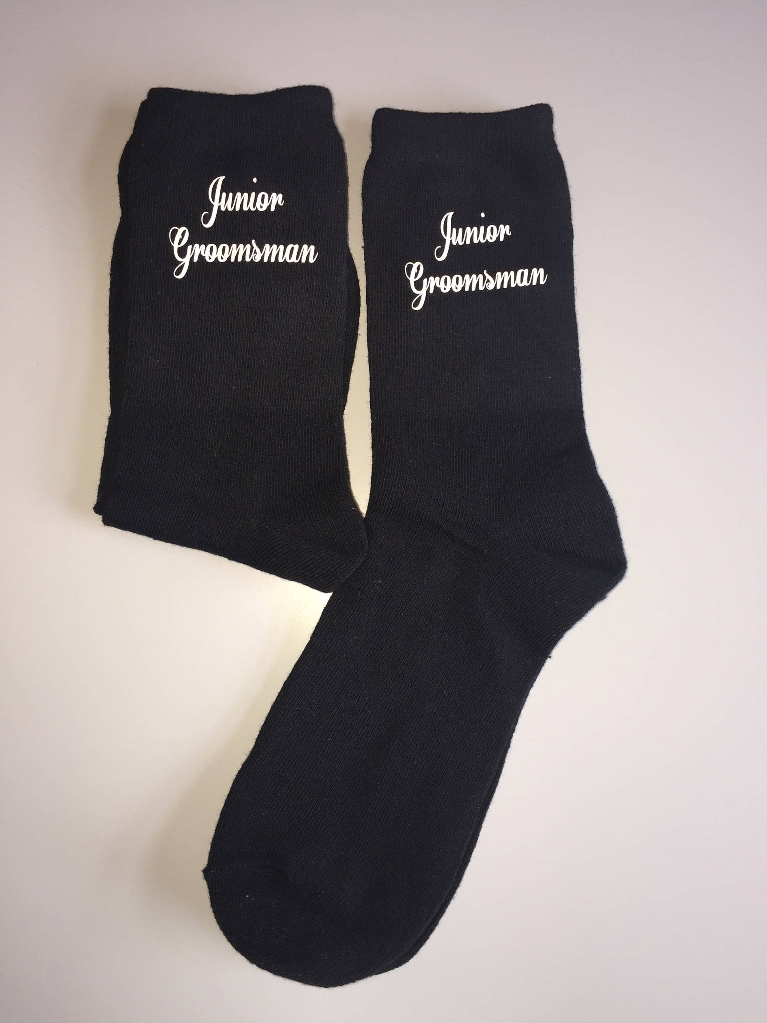 Page boy Black socks Black socks Personalised socks Brides | Etsy