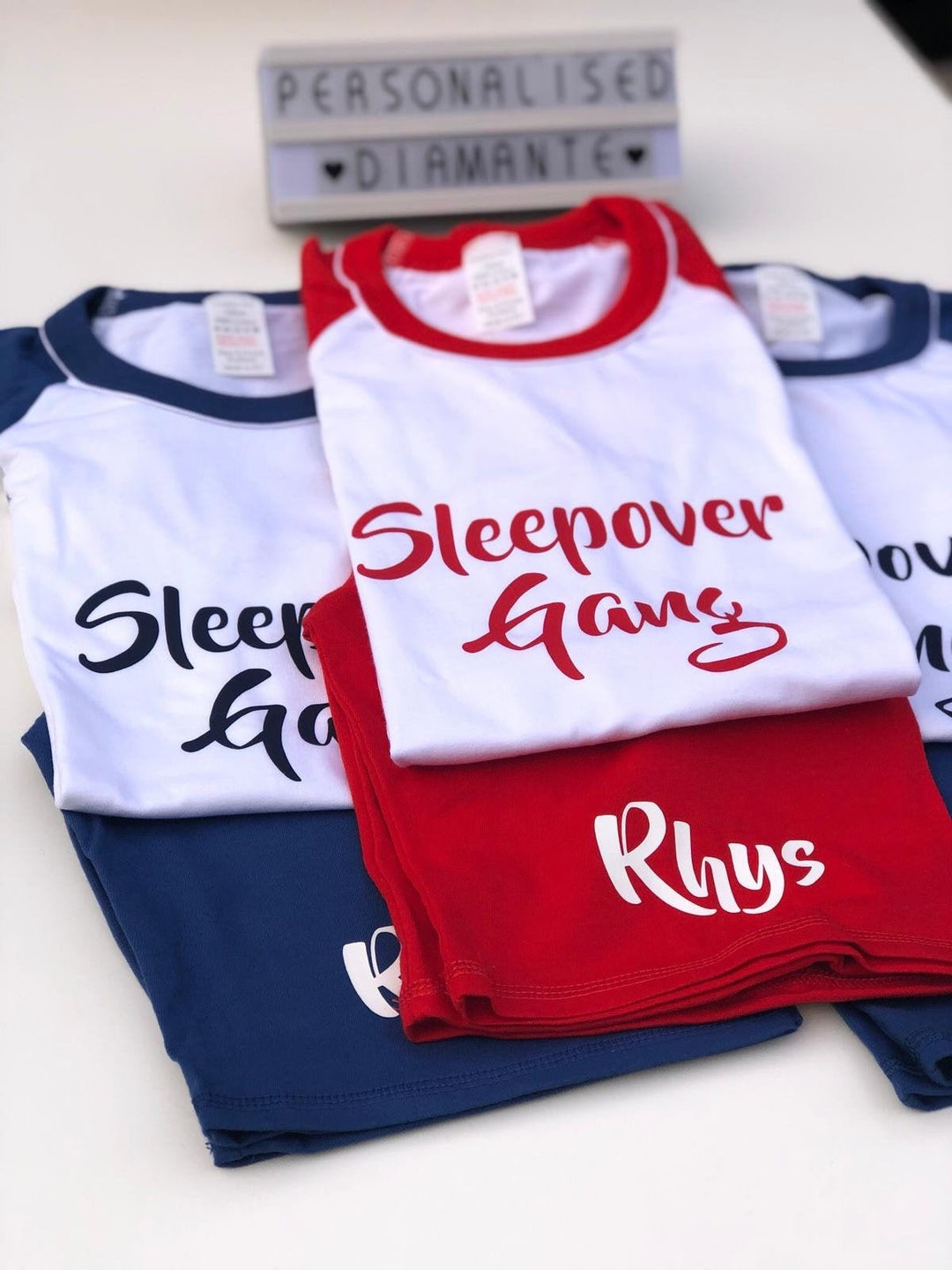 Personalised Boys Pyjamas Birthday Sleepover Squad Page Boy - Etsy UK