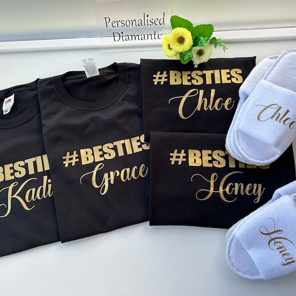 Personalised Slumber Party T Shirts Etsy Uk