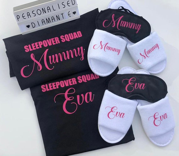 Slumber Squad Sleepover Birthday Pamper Party T Shirt Sleep Etsy