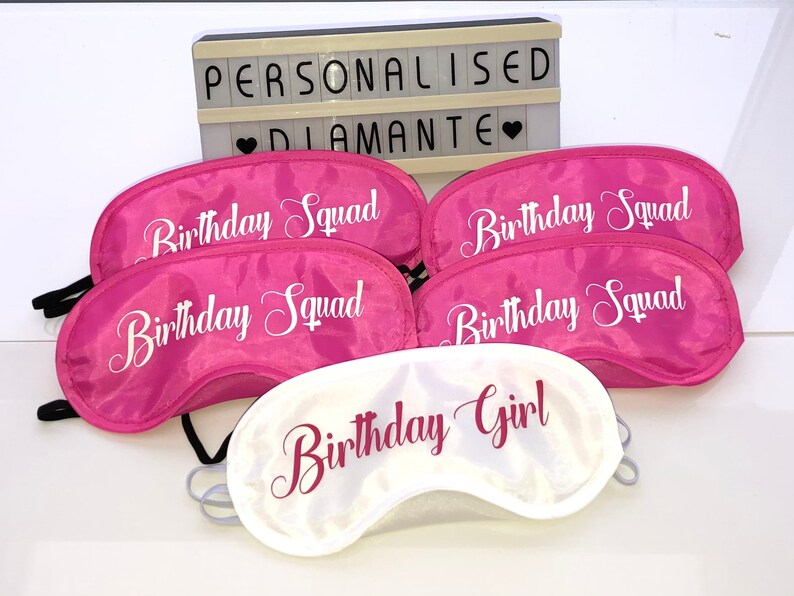 Birthday girl Squad Sleep Eye Mask | Etsy