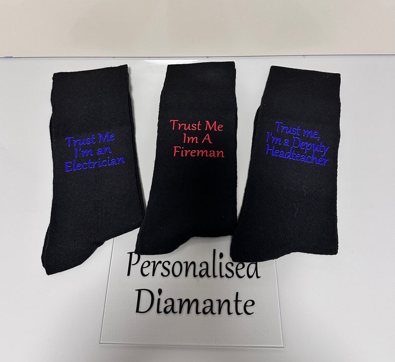 Personalised Profession Socks: Novelty Gift Socks - Etsy