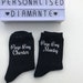 Page Boy Black Socks, Black Socks, Personalised Socks, Brides Son ...