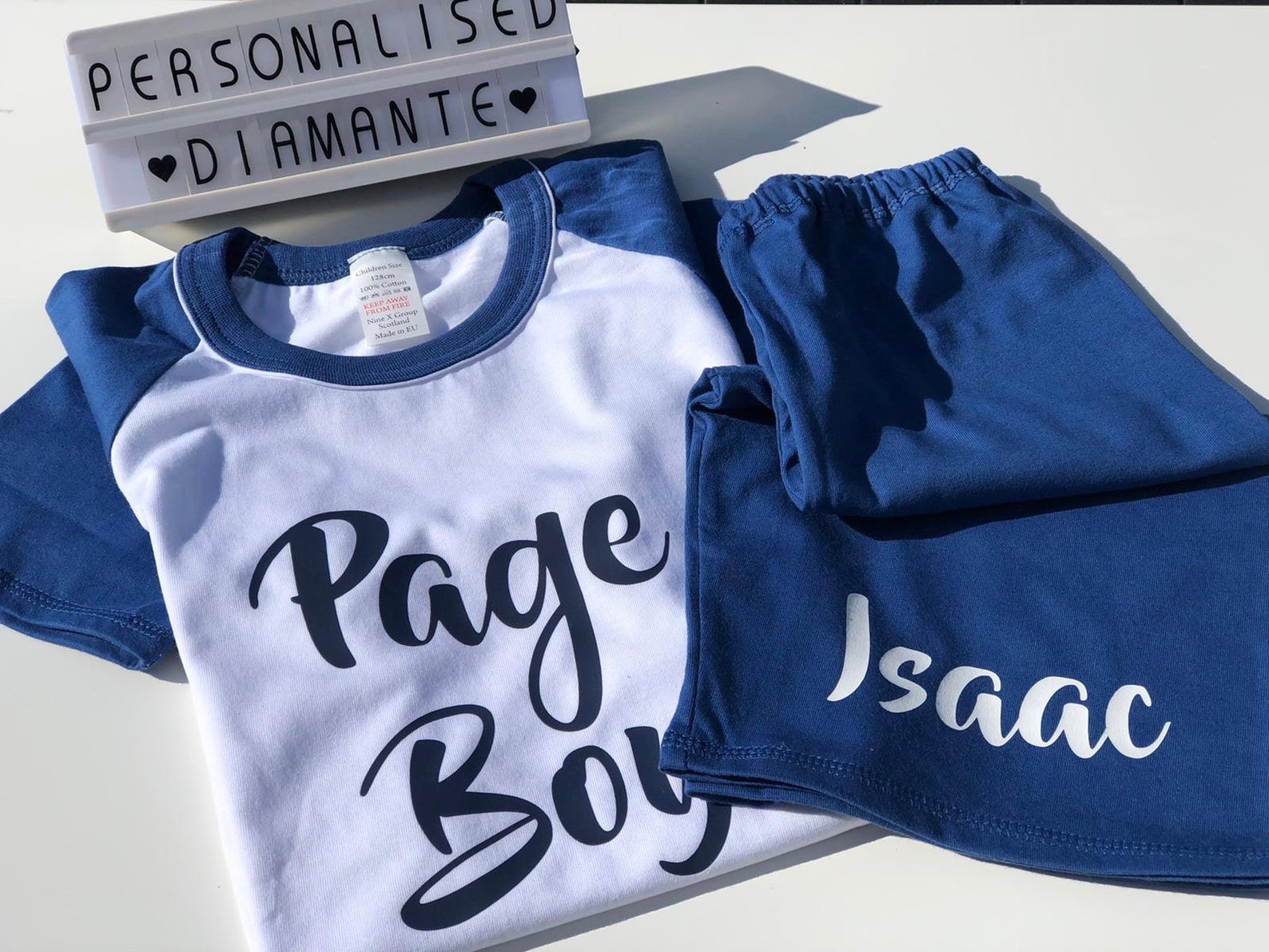 Personalised boys pyjamas birthday sleepover squad page boy | Etsy