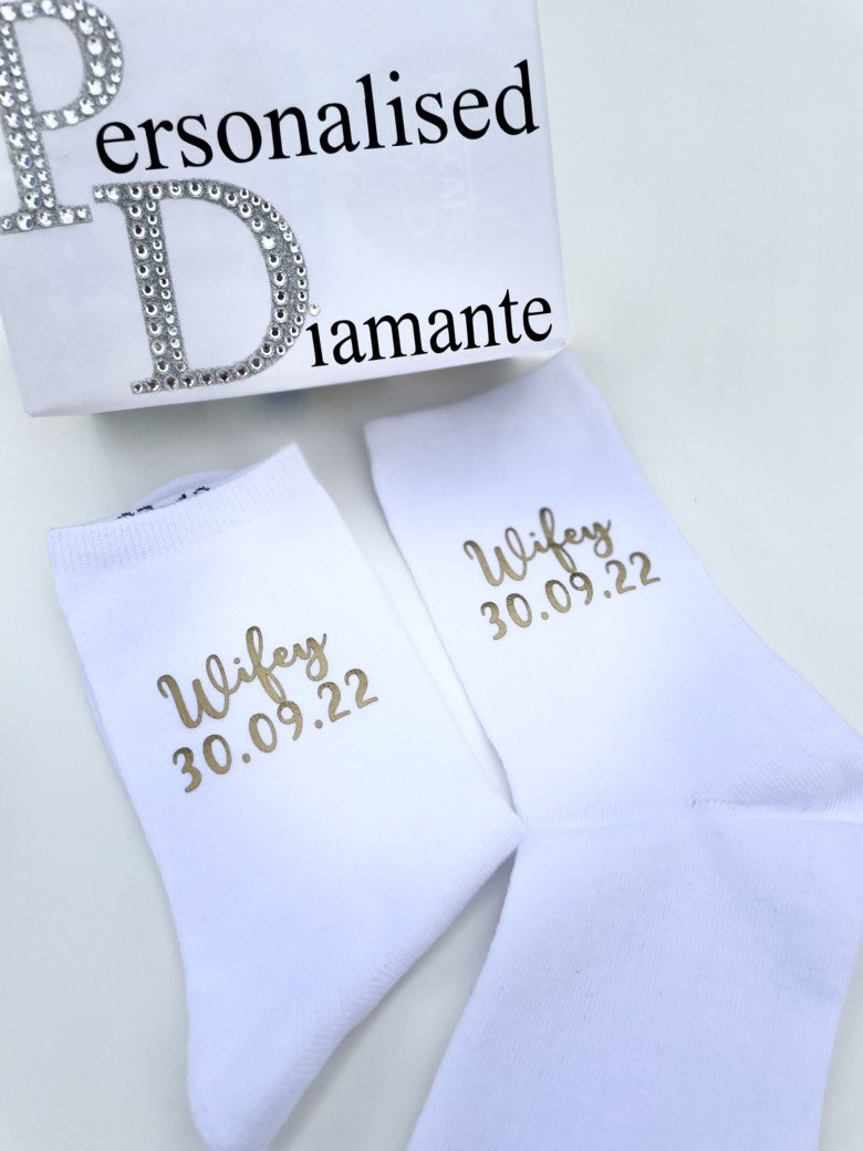 Hubby Wifey Matching Socks Set - Etsy UK