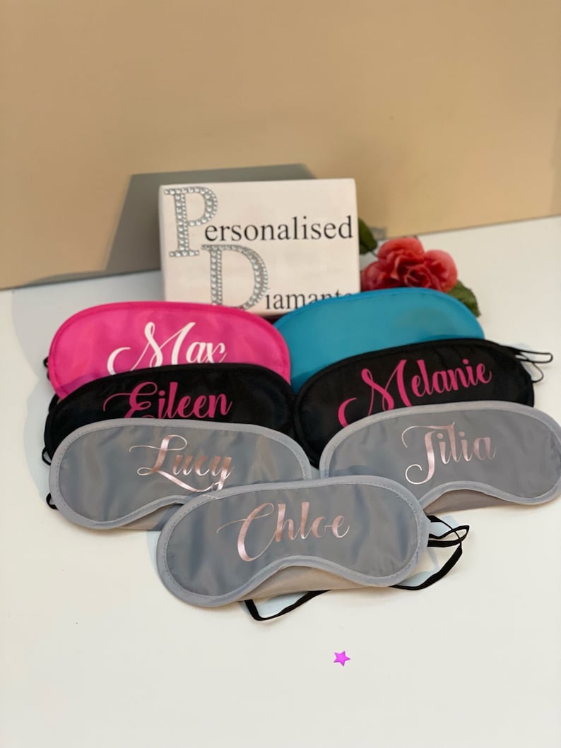 Sleepover Eye Masks Sleep Masks Spa Party Personalised - Etsy UK