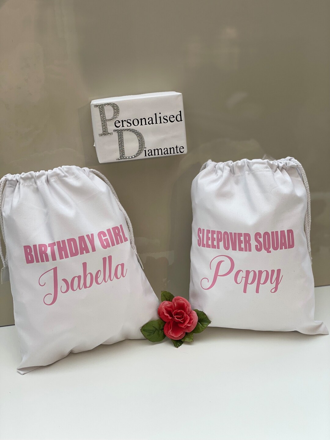 Personalised Sleepover Squad Drawstring Bag: Pamper Party Favour - Etsy