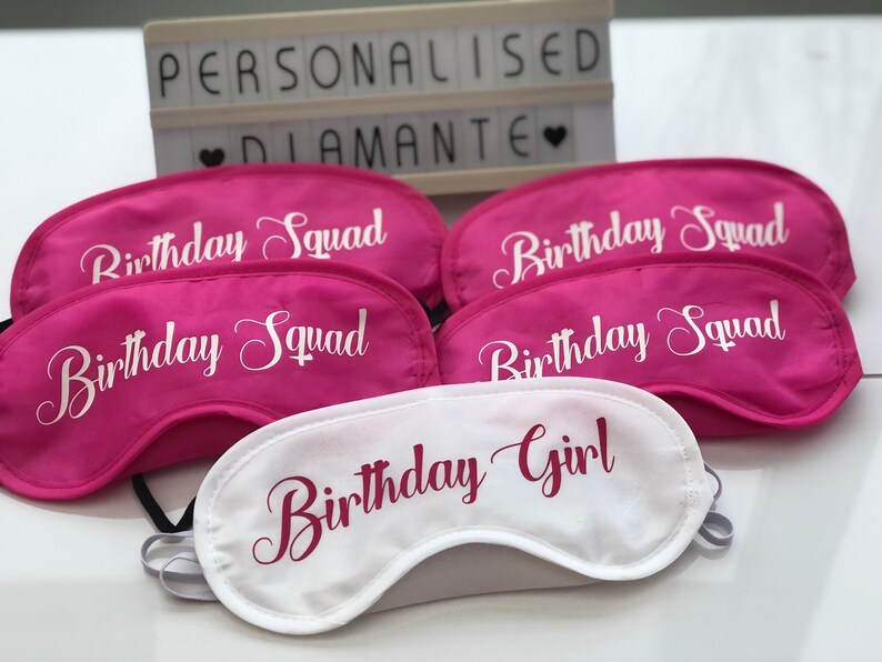 Birthday girl Squad Sleep Eye Mask | Etsy