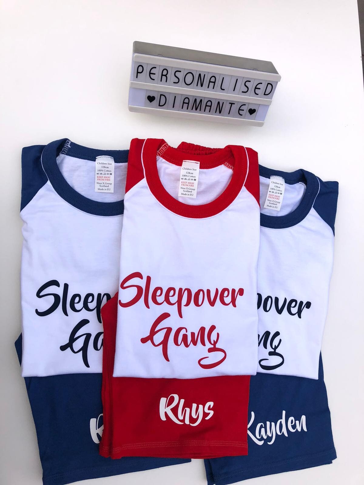 Personalised Boys Pyjamas Birthday Sleepover Squad Page Boy - Etsy UK