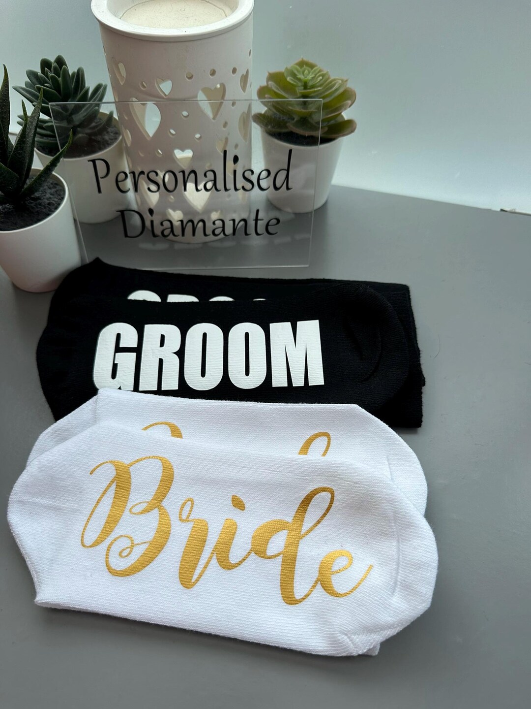 Bride and Groom Wedding Socks: Matching Gift Set - Etsy