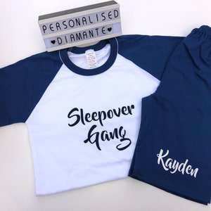 Personalised Boys Pyjamas Birthday, Sleepover Squad, Page Boy - Etsy UK