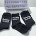 Page Boy Black Socks, Black Socks, Personalised Socks, Brides Son ...