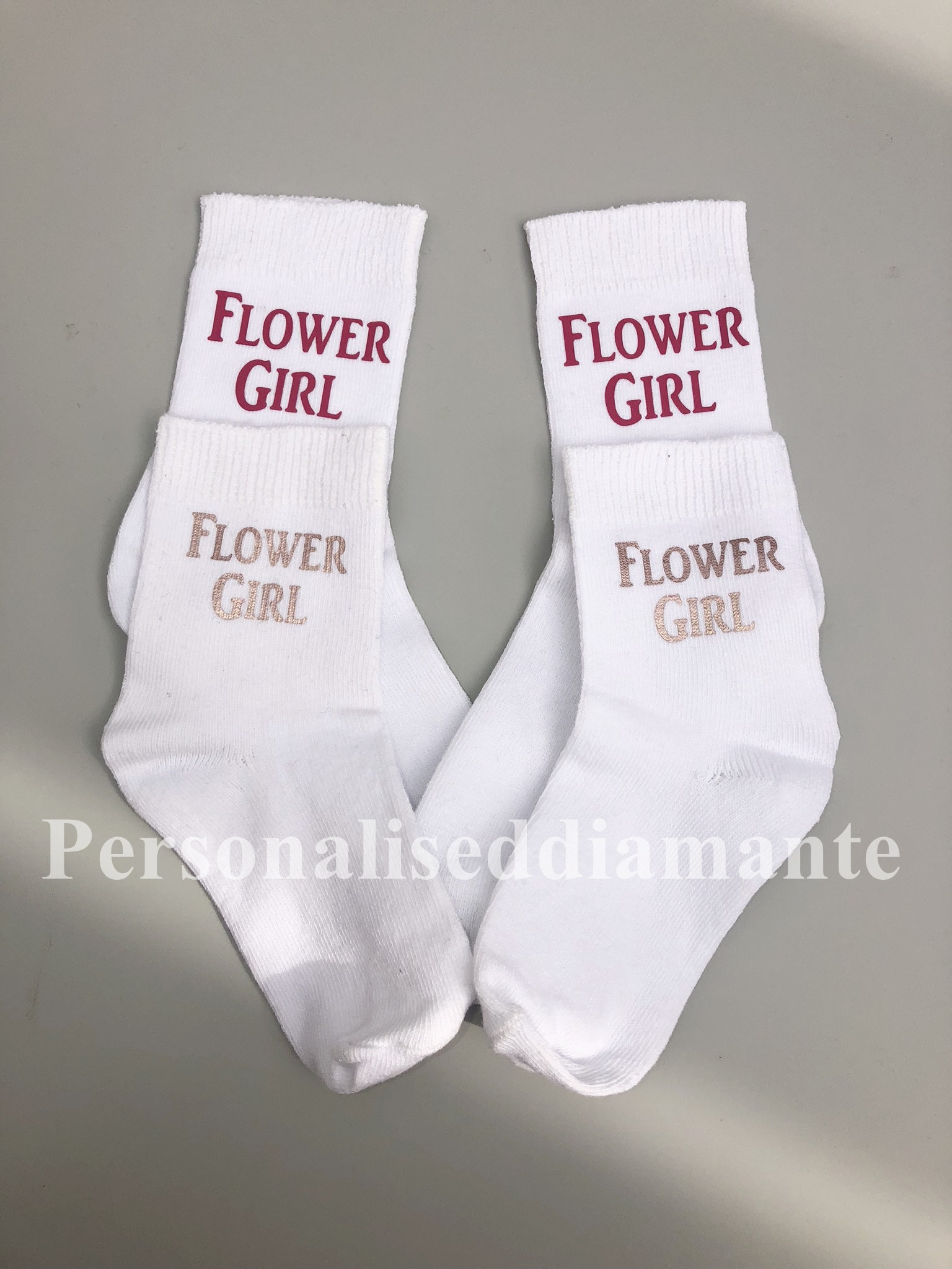 Flower Girl socks Personalised flower girl socks flower girl | Etsy