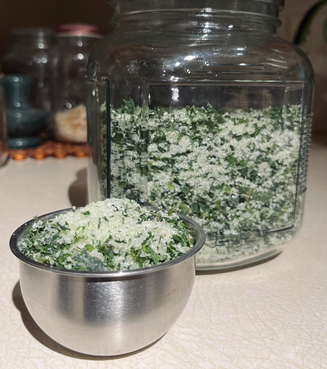 Wild Leek Infused Coarse Sea Salt - Etsy