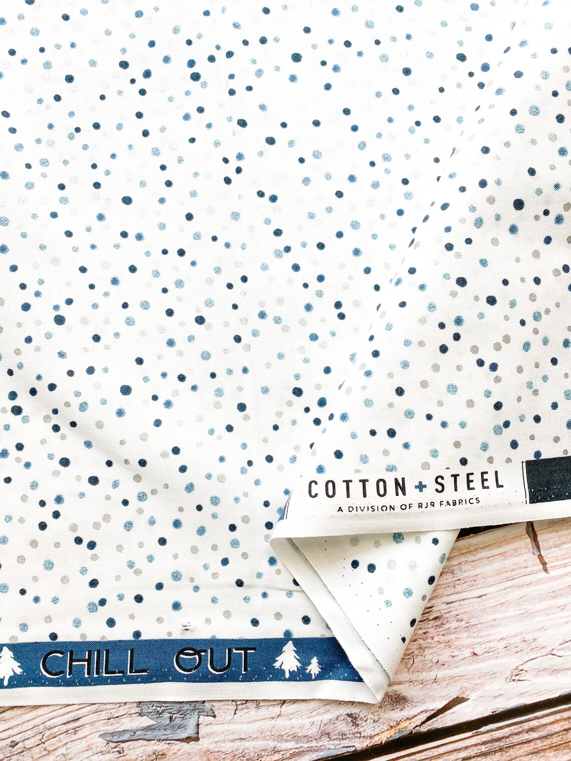 Chill Out Crystal Clear Metallic Silver by Cotton Steel | Etsy