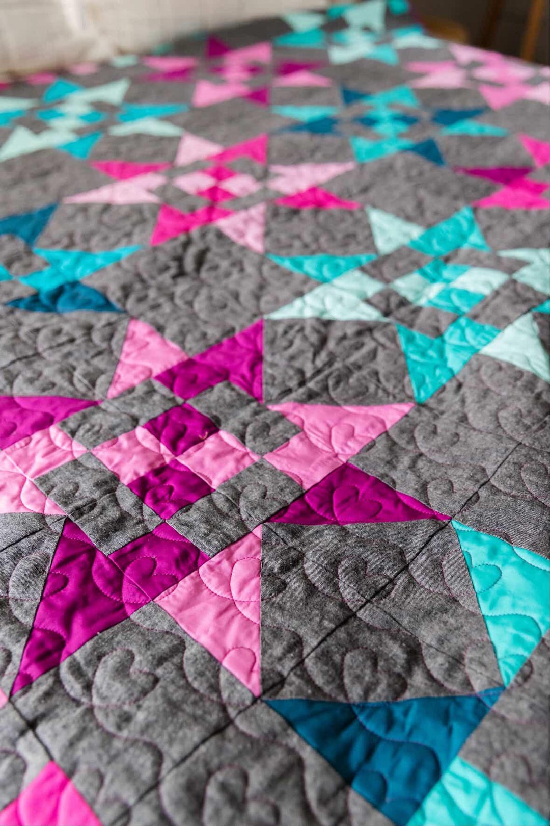 Fat Quarter Stars Quilt Kit - Suzy Quilts Pattern - the Dark One - Etsy