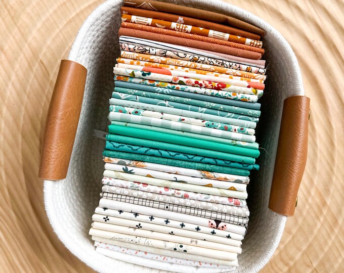 Front Porch Quilt Bundle - 37 Piece Fat Quarter FQ Bundle - Beach Glass ...