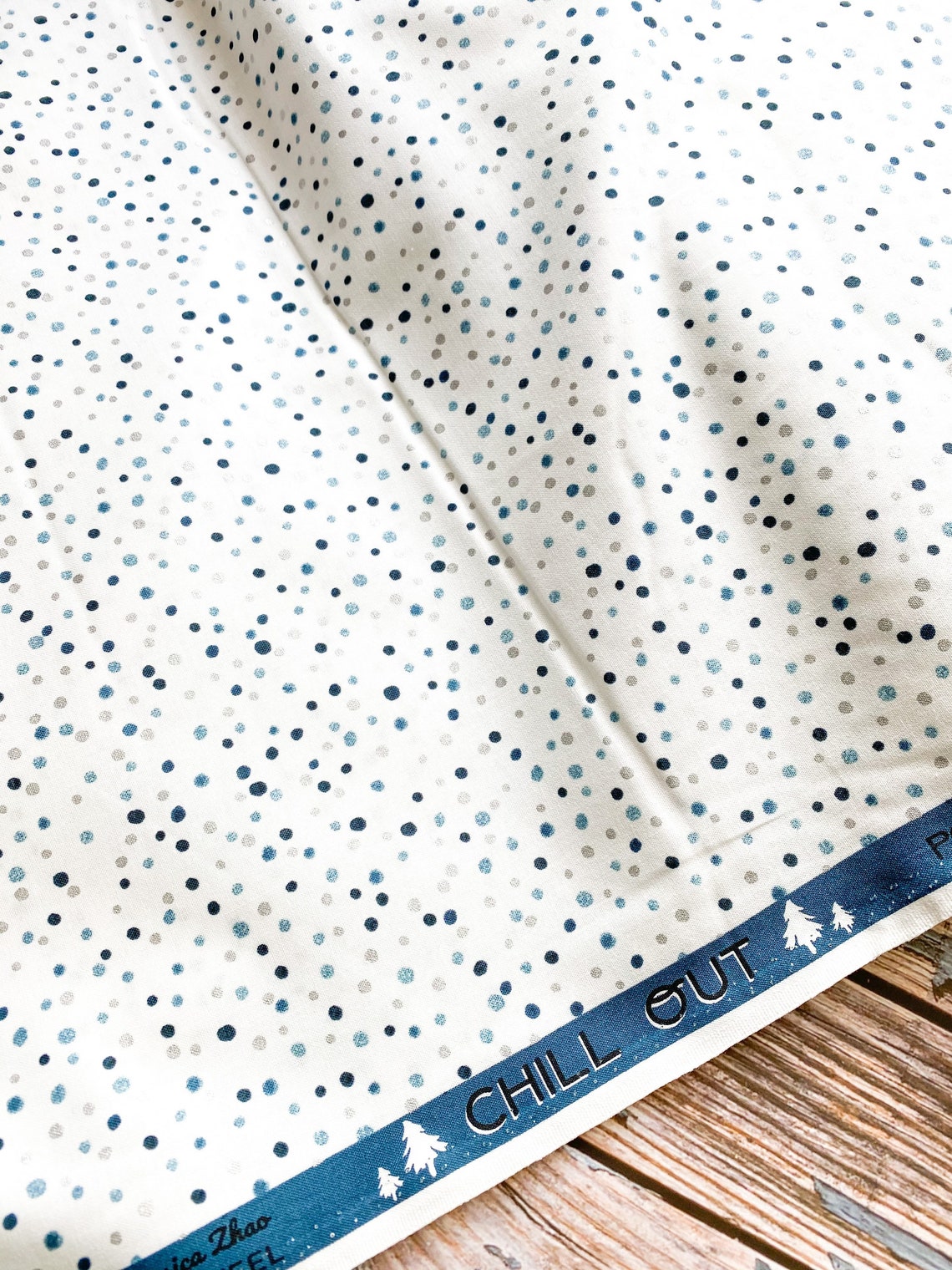 Chill Out Crystal Clear Metallic Silver by Cotton Steel | Etsy