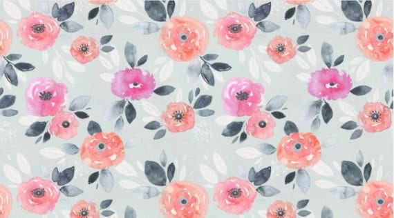 Light Blue Posies Artistic Garden Dear Stella DCJ1419 - Etsy