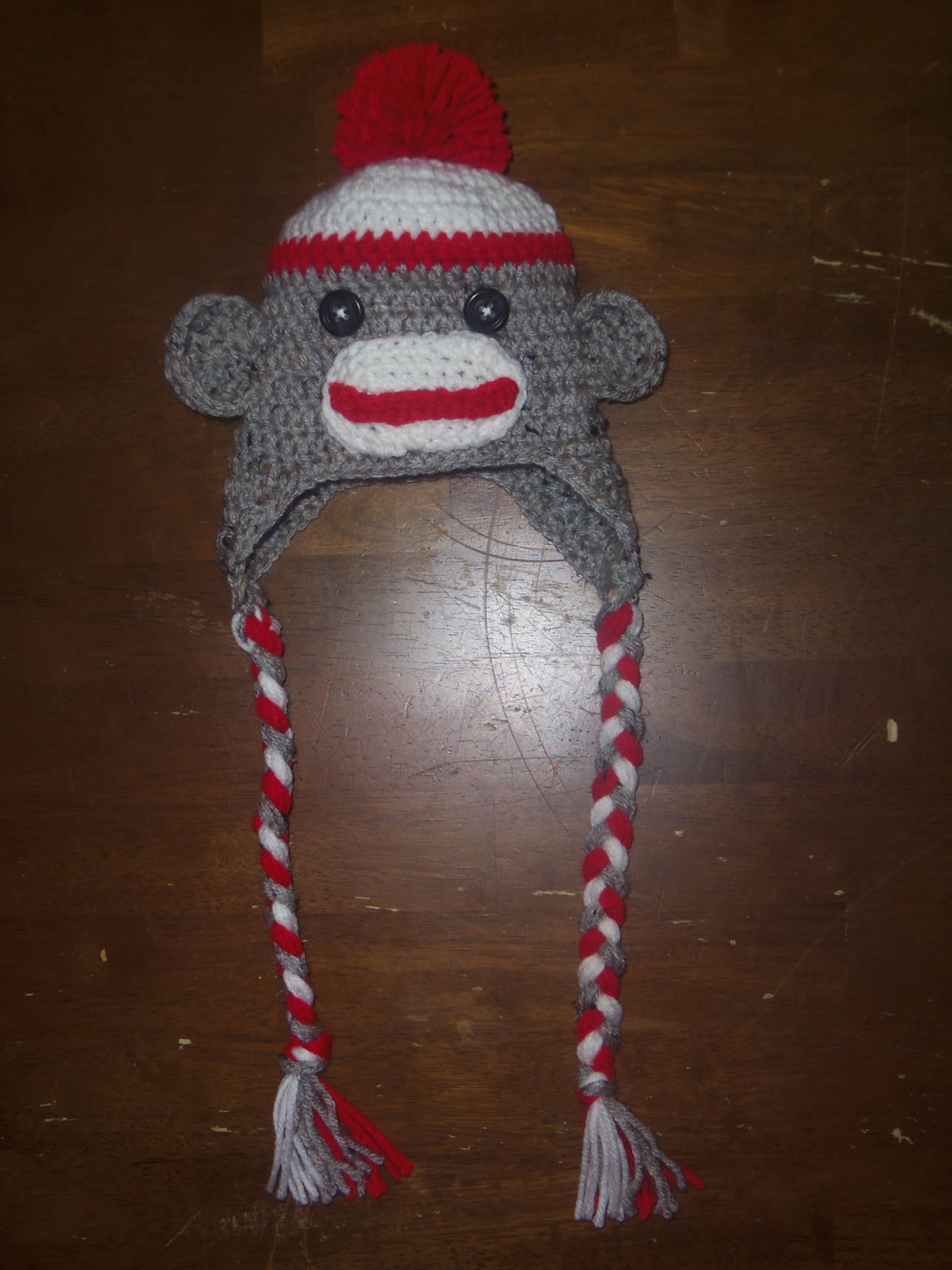 Crocheted Sock Monkey Hat - Etsy