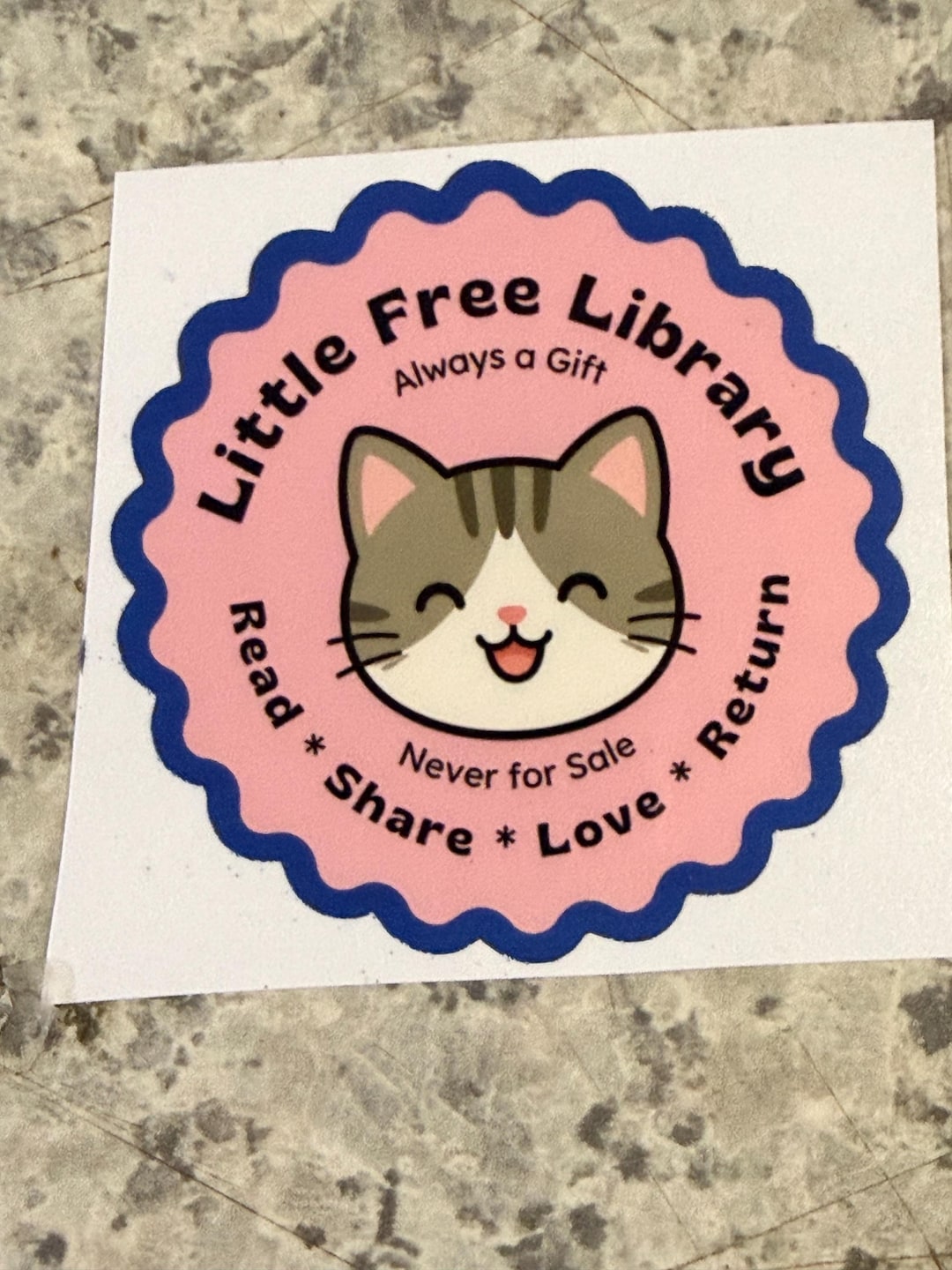 Little Free Library Decals | Never for Sale Read Share Love Return ...