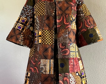 African Print Handmade Patchwork Fitted Womans Blazer 100% Cotton - Etsy
