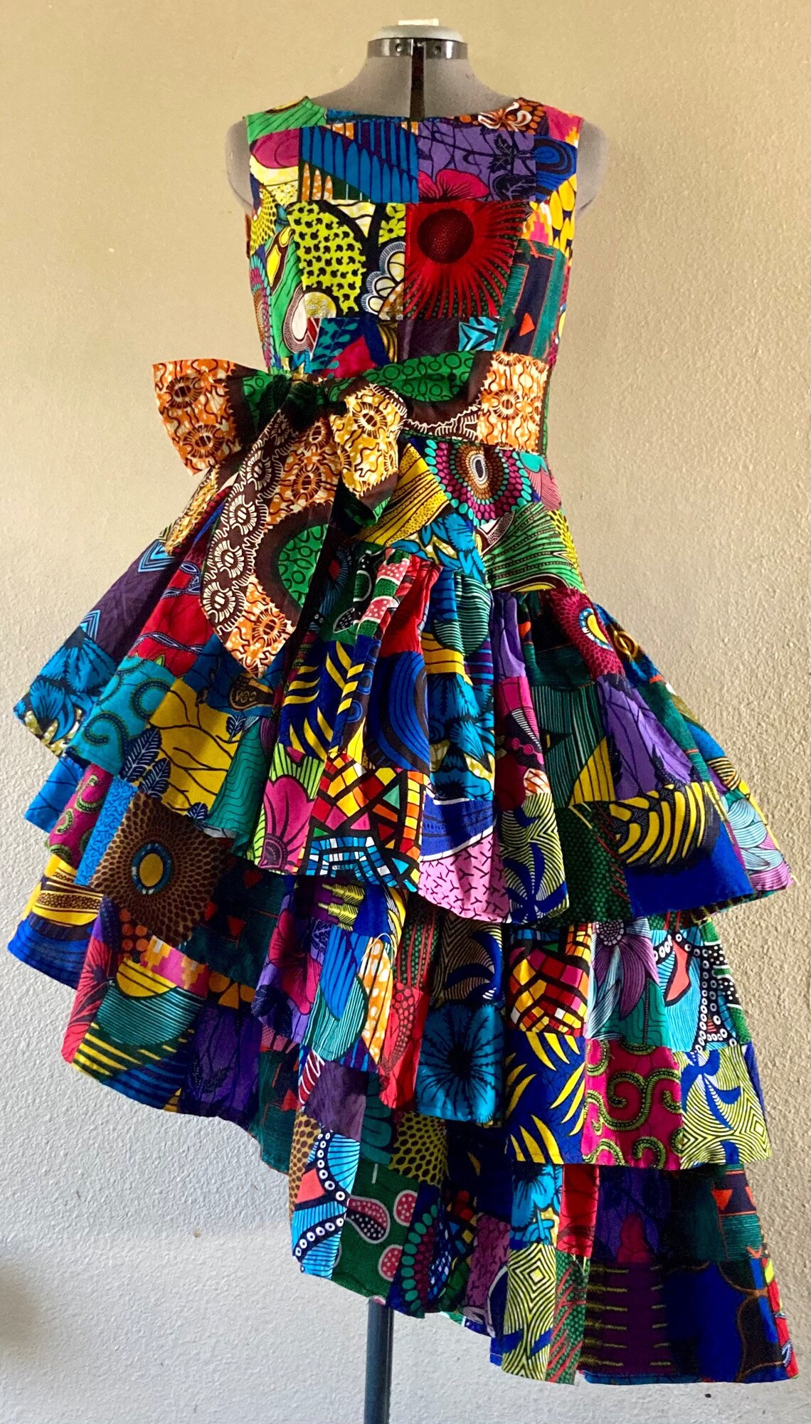 Gorgeous and Unique African Wax Print Handmade Patchwork - Etsy