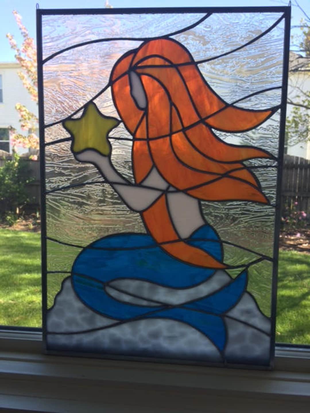 Stained Glass Mermaid - Etsy