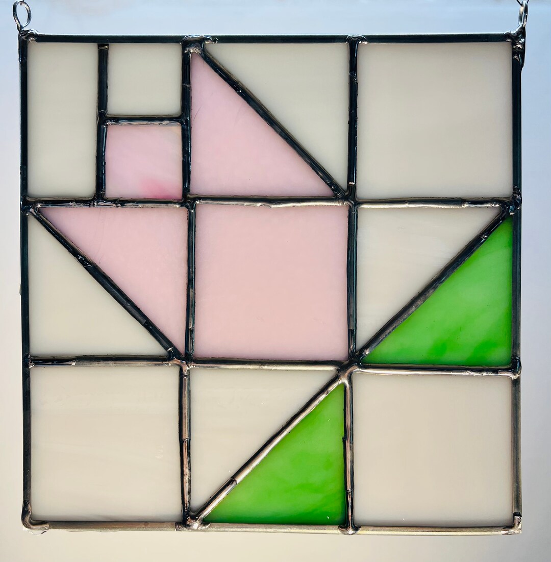 Tulip Quilt Pattern Stained Glass Panel - Etsy