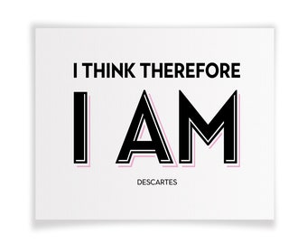 I Think Therefore - Etsy
