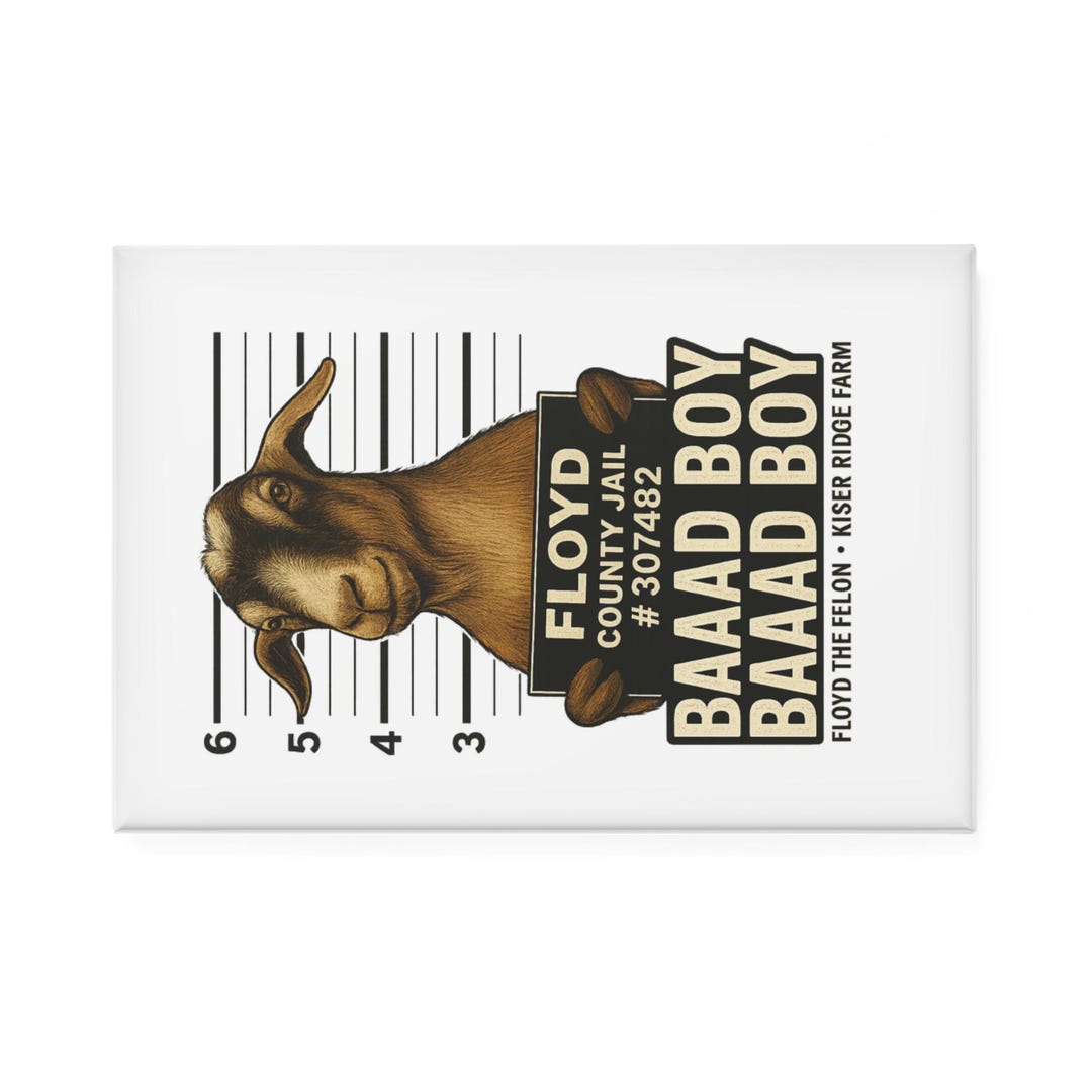 Baaad Boy Mugshot Goat Rectangle Magnet - Etsy