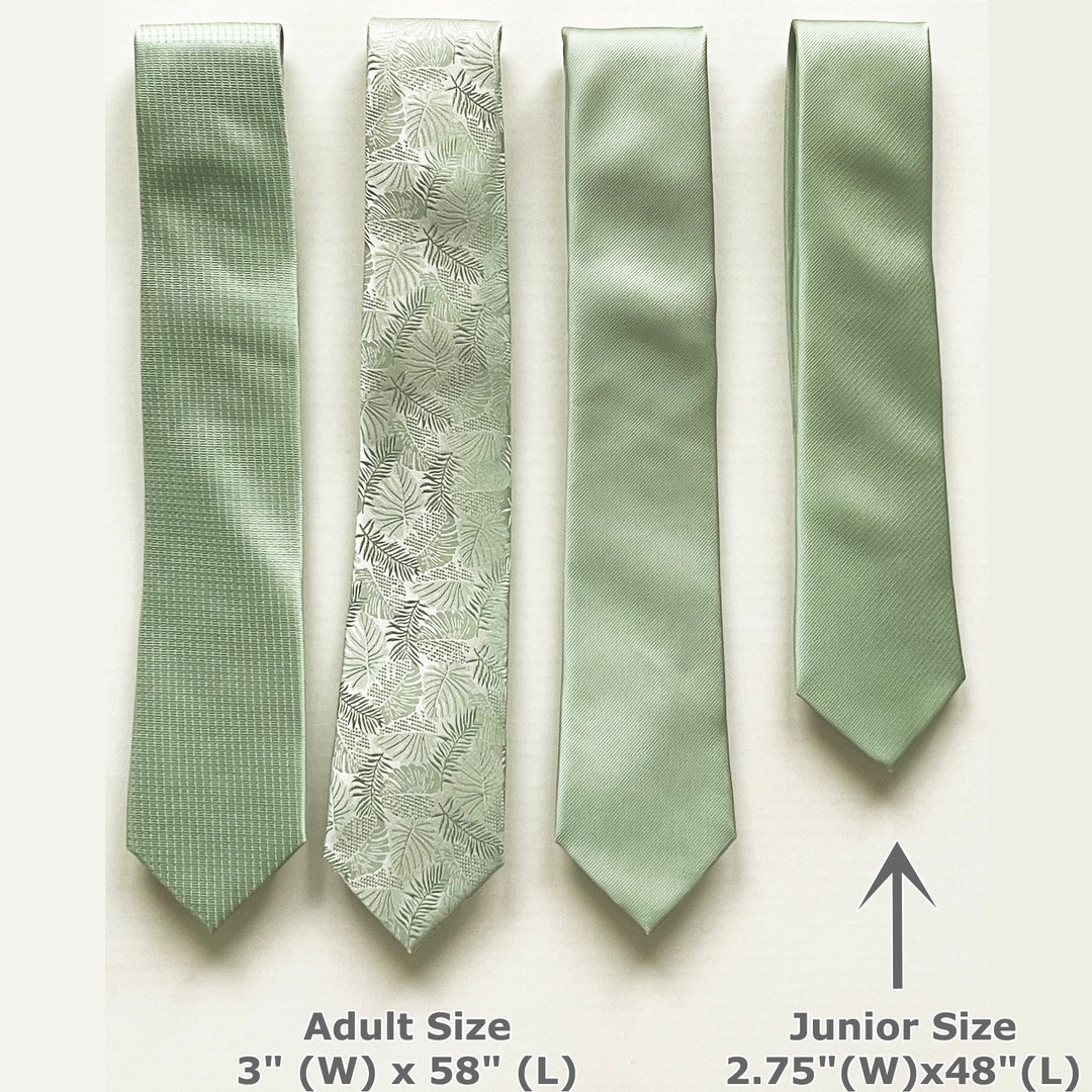 Sage Green Tie adult/junior Dusty Sage Tie & Kids Bow Tie - Etsy
