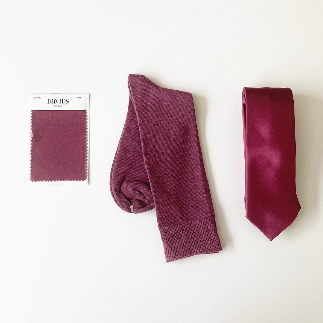 Similar to David's Bridal's CHIANTI Men's Socks & Neck Tie Necktie for ...
