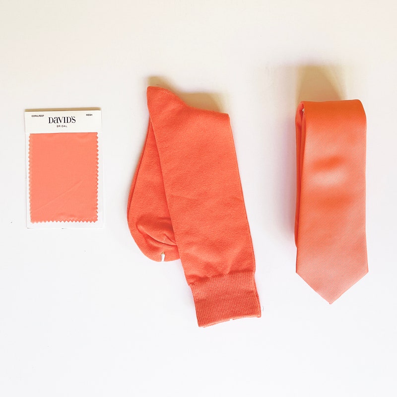 Coral Dress Socks - Etsy UK