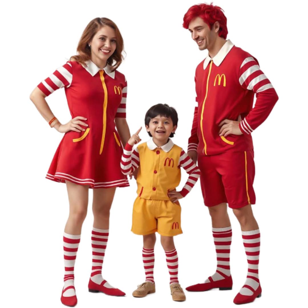 Red White Stripe Socks Ronald Costume Cosplay Idea for Women and Men - Etsy