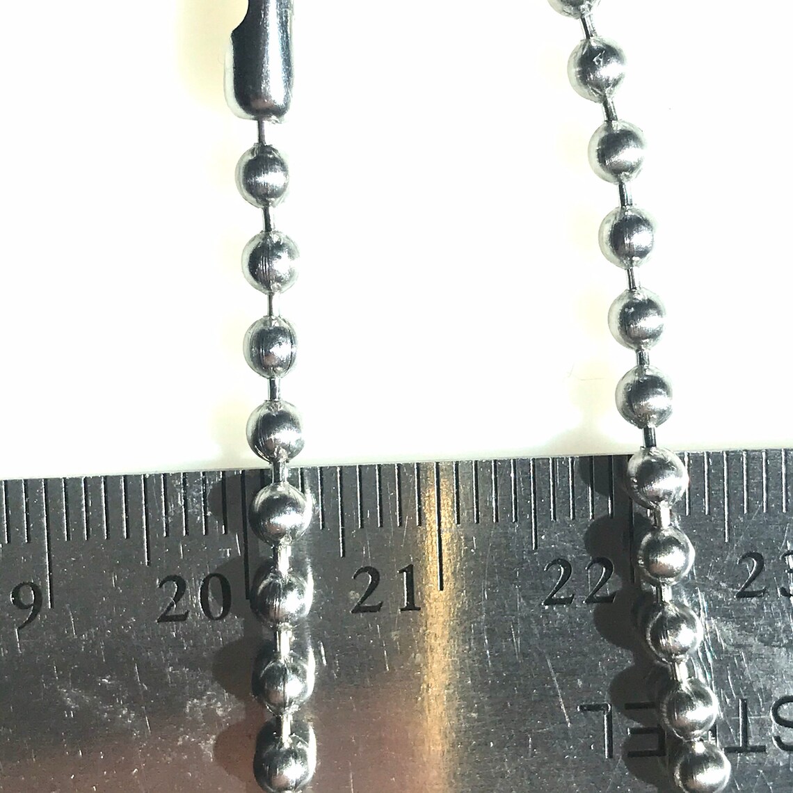 Heavy Stainless Steel Ball Chain 24 3.2mm Size 6 - Etsy