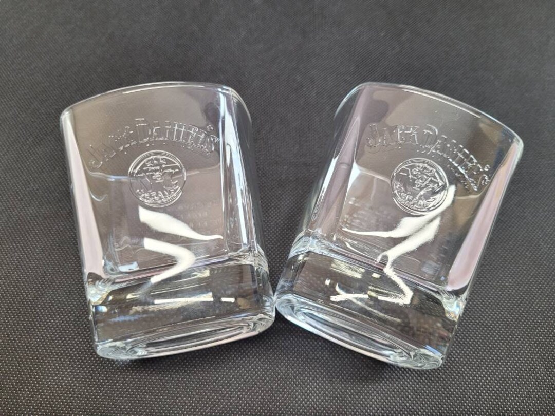 Vintage Jack Daniel's Rock Glasses-collectible Barware - Etsy