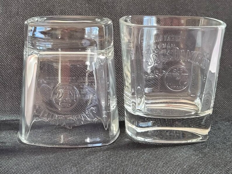 Vintage Jack Daniel's Rock Glasses-collectible Barware - Etsy