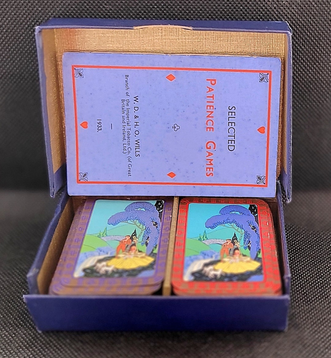 Vintage Patience Boxed Card Game- Vintage 1933 Patience Card Game ...