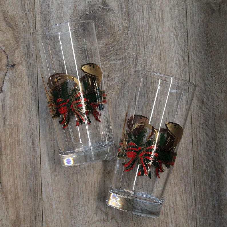 Vintage Christmas Glassware Holiday Glassware Vintage | Etsy