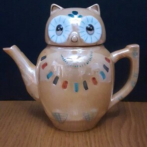 Vintage Lusterware Owl Teapot Owl Character Teapot Owl - Etsy