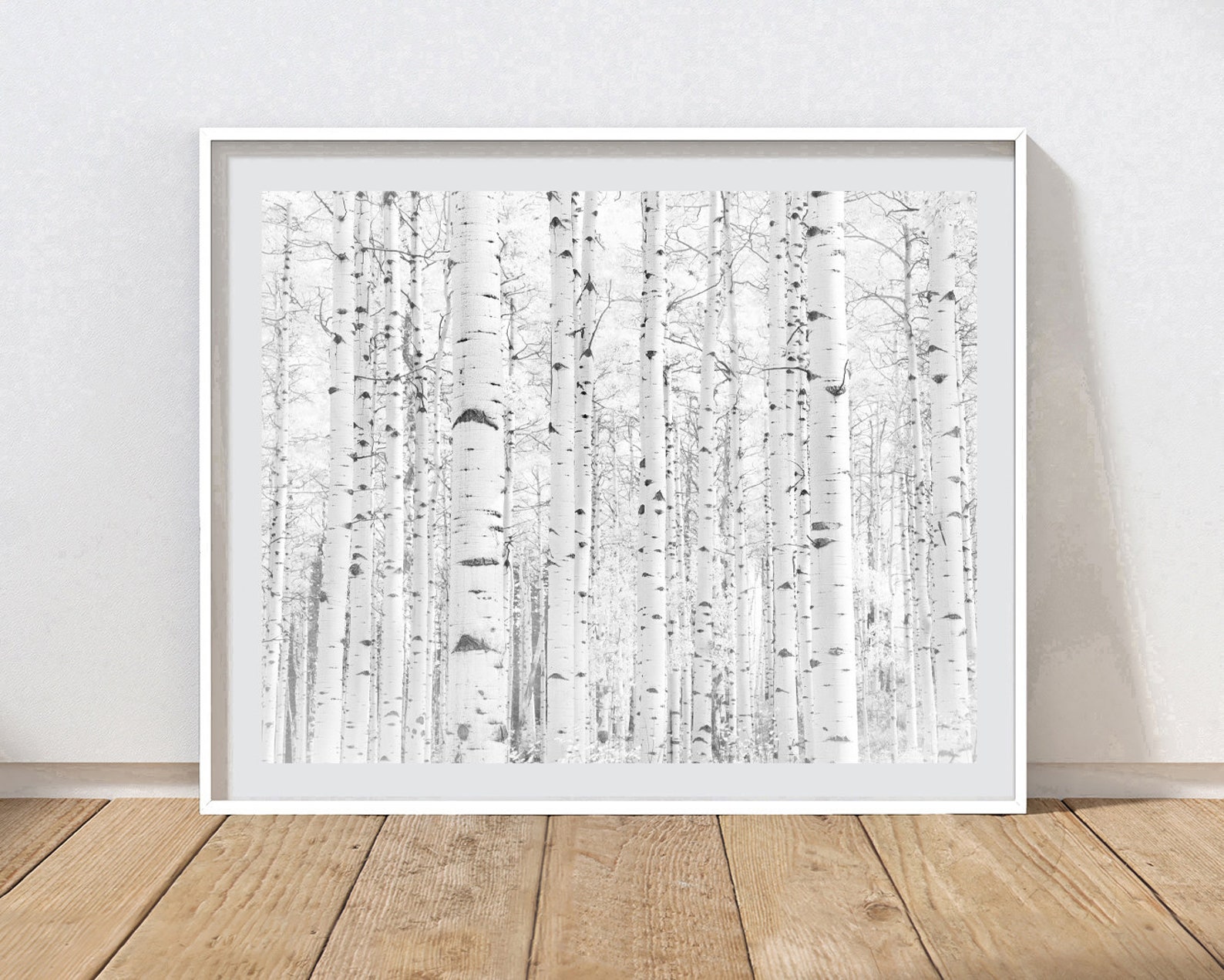 Aspen Tree Wall Art Aspen Grove Print Black and White Photography Aspen ...
