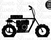Mini Bike Stickers Minibike Decals and Window Stickers Mini | Etsy