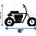 Mini Bike Stickers - Minibike Decals and Window Stickers- Mini Bike ...